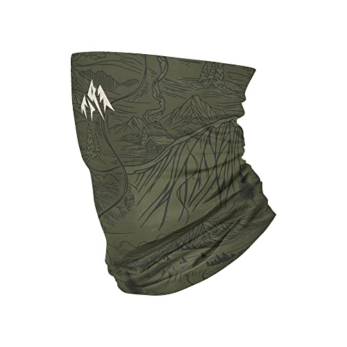 JONES Snowboards Mountain Aloha Neckwarmer, Summit Khaki, One Size