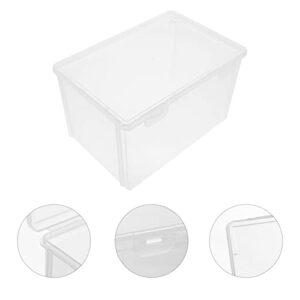 UPKOCH Clear Bread Container Case: Fresh Keeping Toast Box Transparent Buns Baguettes Storage Organizer Multi-function Refrigerator Pastry Cake Holder