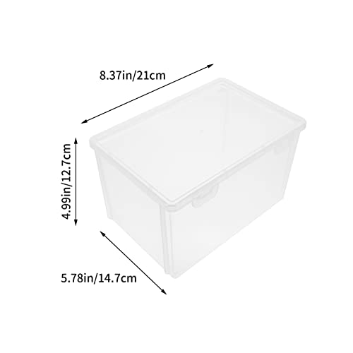 UPKOCH Clear Bread Container Case: Fresh Keeping Toast Box Transparent Buns Baguettes Storage Organizer Multi-function Refrigerator Pastry Cake Holder