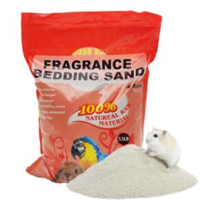 hamiledyi hamster litter potty sand, 5.5 lb small animal litter pellets dust free ferret bathing sand gerbil sand bath guinea pig bedding for bunny hedgehog rabbit dwarf syrian mouse (apple)