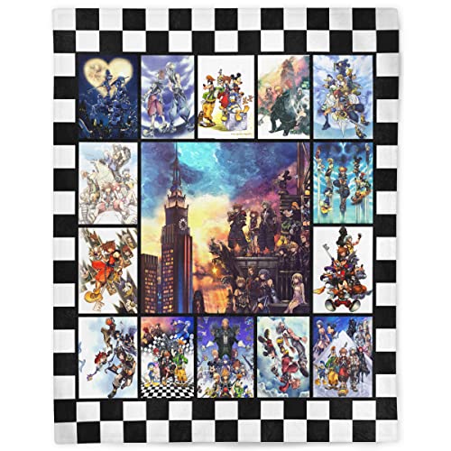 AdrianSantiag Throw Sherpa Fleece Blanket Kingdom Quilt Hearts Winter Warm Soft Flannel Bedding Home Decor Room Essentials, Multicolor, 30x40in, 50x60in, 60x80in