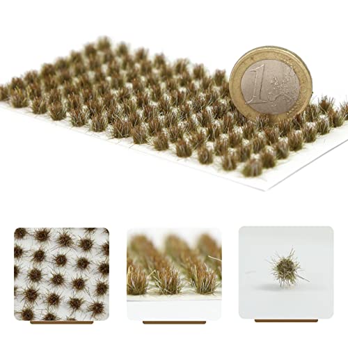 Miniature Vegetation Landscape Bushy Shrubs Tuft with Model Bases War Game DIY Terrain Scenery (F)