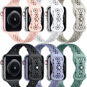 Keponew Compatible with Apple Watch Bands 40mm for Women, Lace Band Compatible with Apple Watch Band 44mm 38mm 40mm 42mm 41mm 45mm 49mm, Thin Sport Strap for iWatch Bands Series 8 7 6 5 4 3 2 1 SE