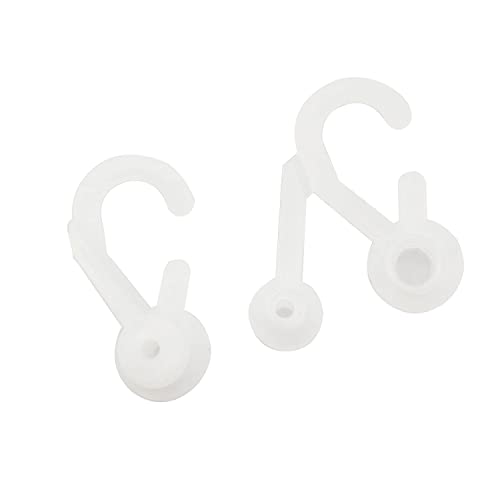 Sock Display Hooks PZRT 60pcs White Plastic J Hooks Hanger for Socks Hats Underwear Retail Clothes Display Hanger Accessories