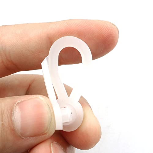 Sock Display Hooks PZRT 60pcs White Plastic J Hooks Hanger for Socks Hats Underwear Retail Clothes Display Hanger Accessories