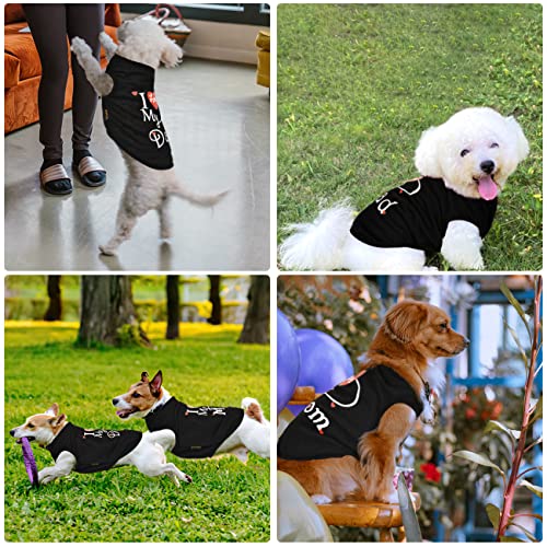 Dog Shirts Letter Printed Clothes Vest for Small Dogs Fathers Day Costume Dog T-Shirt Puppy Gift Pet Boy