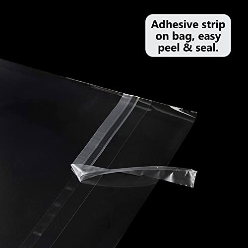 Somime 50 Pack Acid-Free Crystal Clear Sleeves Storage Bags for 8.5x11 Art Prints/Pictures/Photos/Framing Mat Mattes (Bag Size: 9"x11 3/7")