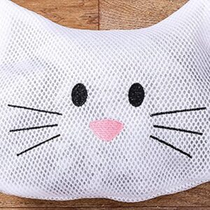 usfuzhongfu-US Storage Holder, Laundry Washing Bag Fine Mesh Wear-resistant Thickened Cartoon Animal Hosiery Stocking Polyester Travel Laundry Bag for Home