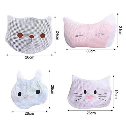 usfuzhongfu-US Storage Holder, Laundry Washing Bag Fine Mesh Wear-resistant Thickened Cartoon Animal Hosiery Stocking Polyester Travel Laundry Bag for Home