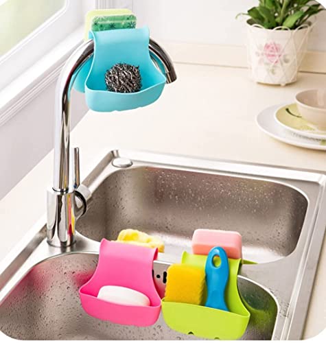 1PC Holder Kitchen Double Sink Caddy Saddle Style Storage Sponge Rack Tool (Green) Deft and Professional, as shown