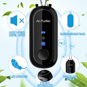 Portable Air Purifier Necklace, Personal Wearable Negative Ionizer Air Cleaner for Adults and Kids