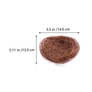 YARNOW 10pcs Artificial Bird Nest Decor Simulation Bird Nest Small Easter Rattan Nest for Home Decor