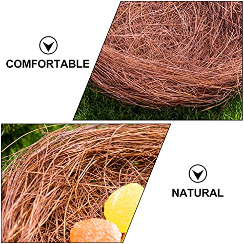 YARNOW 10pcs Artificial Bird Nest Decor Simulation Bird Nest Small Easter Rattan Nest for Home Decor