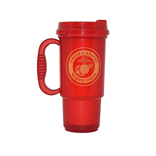 United States Marine Corps Officially Licensed 16 oz Insulated Travel Mug