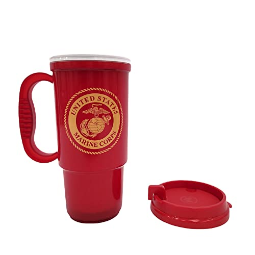 United States Marine Corps Officially Licensed 16 oz Insulated Travel Mug