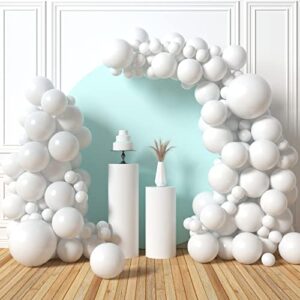 house of party white balloons garland kit | balloon arch white garland, 5/12/18 inch matte white balloons for graduation party decorations 2023 birthday, wedding, bridal shower & christmas decorations