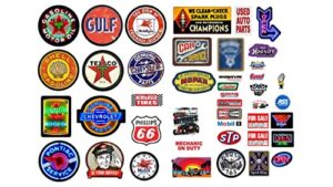 1/10 rc rock crawler - 43 piece scale garage sign decals - 1:10 scale accessory diorama