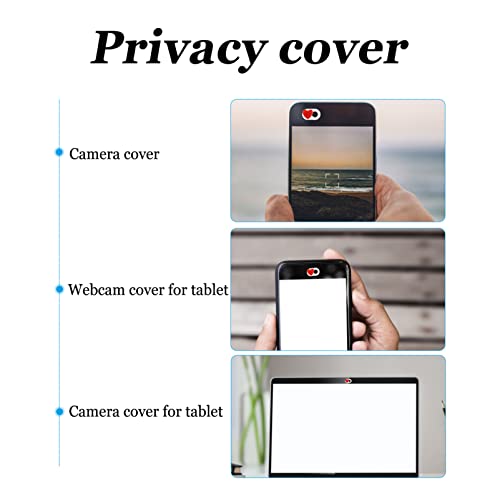 Mobestech Desktop Camera 2 PCS Computer Webcam Slide Cover Heart Shaped Laptop Privacy Blocker Camera Guard Cover Slide Phone Blocker Sticker for Women and Men