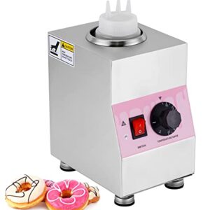 Electric Cheese Sauce Warmer Hot Fudge Warmer Dispenser Nacho Cheese Dispenser Jam Heat Preservation Machine with 650ml Bottle, 30-85℃ Adjustable 110V (1 Bucket)