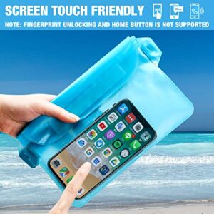 18 Pieces Waterproof Fanny Pack Waterproof Phone Pouch Bag with Waist Strap Sensitive Dry Bag Fishing Bag with Adjustable Belt for Phone Valuables for Swimming Snorkeling Boating Kayaking, 12 Colors