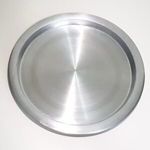 DLK - 18'' XXL - Big Aluminum Kunefe Tray, Kunafa Plate set, Kunefe Pan for Sweet ,Kunafeh or Kadaifi, Silver