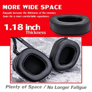 HS80 Ear Pads Compatible with HS80 Headset I Thicker Enhanced Memory Foam - More Soft Comfort Protein Leather by DIMOST