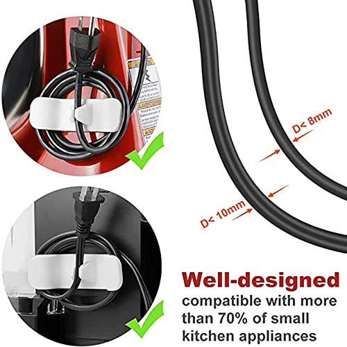 Mllkcao Kitchen Appliance Cord Winder, 2PC Kitchen Mixer Cord Organizer Space-Saving Aid Appliance Storage Wire Storage and Fixing Hider Organizer