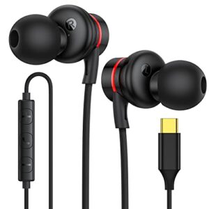 usb c headphones,usb type c earphones wired earbuds magnetic noise canceling in-ear headset with microphone for ipad pro samsung galaxy s23 s22 s21 s20 ultra note 10 20 pixel 5 4a 3a xl oneplus 9 8t