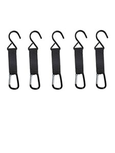 5 pcs fence hooks for baseball,tennis,football bag safety buckles fence hooks multifunctional hanging buckles metal hooks suitable for softball outdoor sports equipment water cup backpack