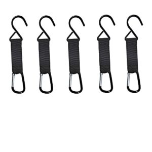 5 PCS Fence Hooks for Baseball,Tennis,Football Bag Safety Buckles Fence Hooks Multifunctional Hanging Buckles Metal Hooks Suitable for Softball Outdoor Sports Equipment Water Cup Backpack