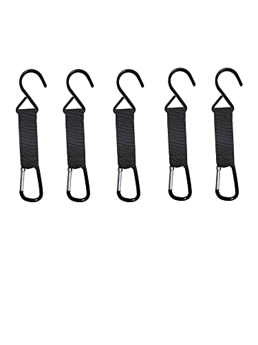 5 PCS Fence Hooks for Baseball,Tennis,Football Bag Safety Buckles Fence Hooks Multifunctional Hanging Buckles Metal Hooks Suitable for Softball Outdoor Sports Equipment Water Cup Backpack