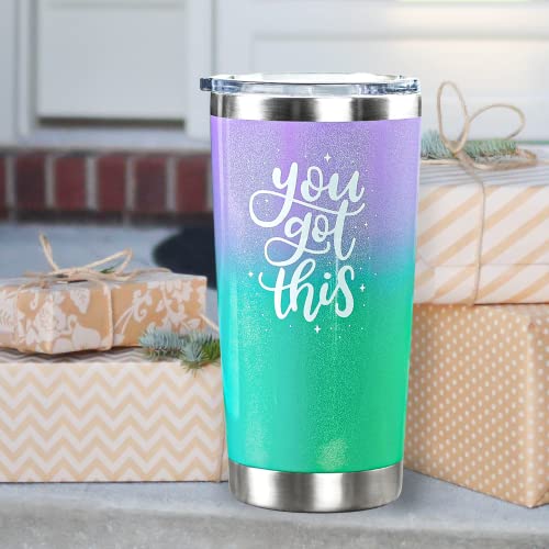 Pawzity Inspirational Gifts for Women - 20 Oz Stainless Steel Tumbler, Present for Motivational, friend, Encouragement, girlfriend, Surgery, Divorce