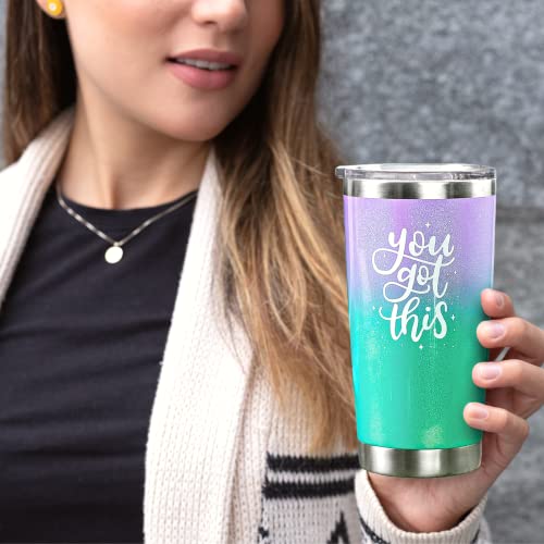 Pawzity Inspirational Gifts for Women - 20 Oz Stainless Steel Tumbler, Present for Motivational, friend, Encouragement, girlfriend, Surgery, Divorce