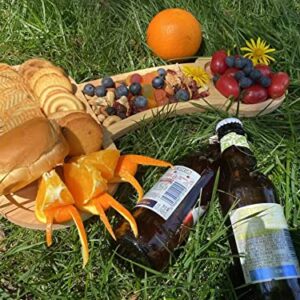 AORCMITN Aperitif Board Charcuterie Cheese Board Wooden Food Bread Meat Wine Steak Party Platter Funny Unique House Warming Wedding Housewarming Gifts for Women Bachelorette Party Gifts（16in）