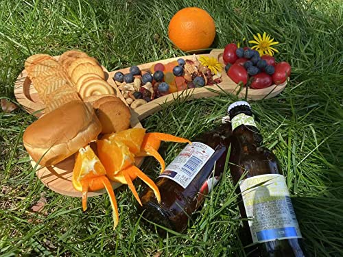 AORCMITN Aperitif Board Charcuterie Cheese Board Wooden Food Bread Meat Wine Steak Party Platter Funny Unique House Warming Wedding Housewarming Gifts for Women Bachelorette Party Gifts（16in）