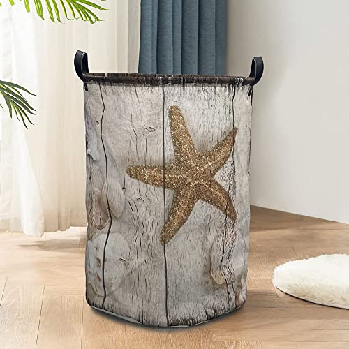 Round Waterproof Fabric Lightweight Storage Basket, Foldable Storage Box for Dirty Clothes, Laundry Basket for Boys and Girls, Suitable for College Dorm, Bedroom, Toy Nursery Kids Clothes Basket