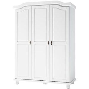 Palace Imports 100% Solid Wood Kyle 3-Door Wardrobe/Armoire/Closet, Mocha