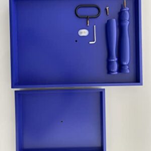 Nimbus Industries LLC Royal Blue Rectangular Two-Tiered Tray with Handle