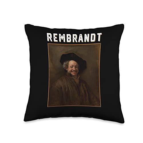 History Smiles Rembrandt Throw Pillow, 16x16, Multicolor