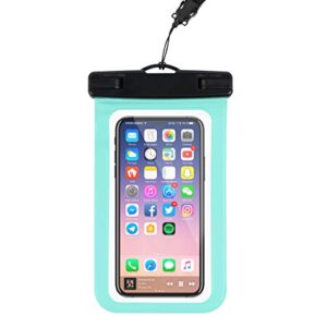 harapu universal waterproof phone pouch case compatible for iphone 13 12 11 pro max xs max xr x 8, galaxy s21 s20 s11 s10 s8 s8+, most phone up to 6.5" diagonal, green