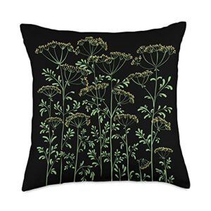 made in ukraine shirts by alice ron dill ukrop ukraine food tee ukrainian vyshyvanka botanical throw pillow, 18x18, multicolor