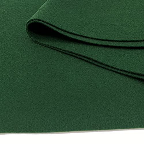 Ice Fabrics Craft Felt Fabric by The Yard - 72" Wide & 1.6mm Thick Acrylic Felt - Soft and Durable Hunter Green Felt Fabric for DIY Arts & Crafts, Decorations and More - 1 Yard Hunter Green