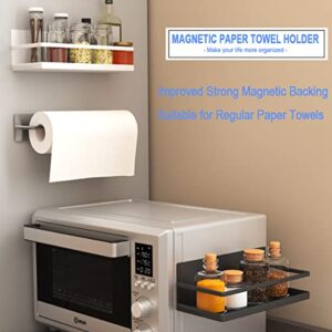 Magnetic Paper Towel Holder, ISMINDEE Strong Magnet Paper Holder for Refrigerator, Heavy Duty Magnetic Tools Holder for Camper