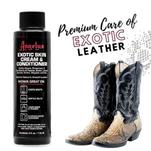 Angelus Reptile & Exotic Skin Deep Conditioner Cream – 8 Oz, Leather Cleaner and Conditioner, Cleans, Conditions, Preserve, and Polishes Leather Footwear and Accessories