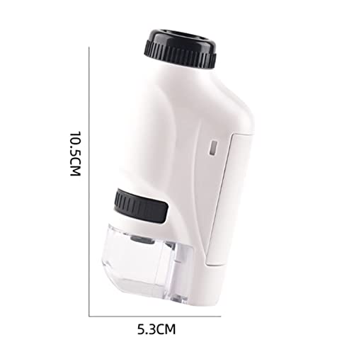 Pocket Microscope for Kids, Pocket Microscope, Portable Microscope, Kid's Portable Pocket Microscope with Adjustable Zoom 60-120x, Pocket Microscope with Light