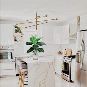 DIY Fake Plants,Artificial Plants Fake Monstera Deliciosa Plant for Home Decor Indoor, Artificial Potted Plants for Office Room Desk Decoration (Monstera)