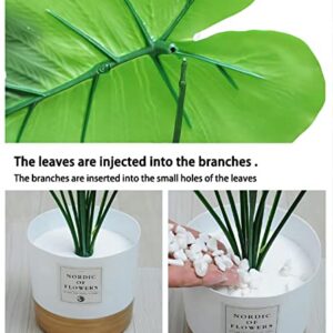 DIY Fake Plants,Artificial Plants Fake Monstera Deliciosa Plant for Home Decor Indoor, Artificial Potted Plants for Office Room Desk Decoration (Monstera)