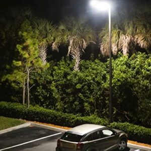 300W Solar Street Light, Briignite Solar Street Lights Outdoor Dusk to Dawn, Remote Control 6000K Outdoor Solar Lights with Motion Sensor, IP65 Solar Outdoor Lights Waterproof for Driveway Barn, 2Pack