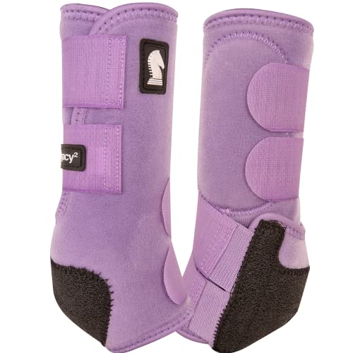 Classic Equine Legacy2 Hind Support Boots, Lavender, Medium