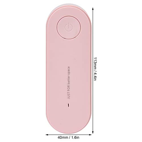 Diydeg Air Purifiers, Silent Operation Small Air Purifier Plug and Play Automatic Work for Kitchen for Shower Room Pink-U.S. regulations